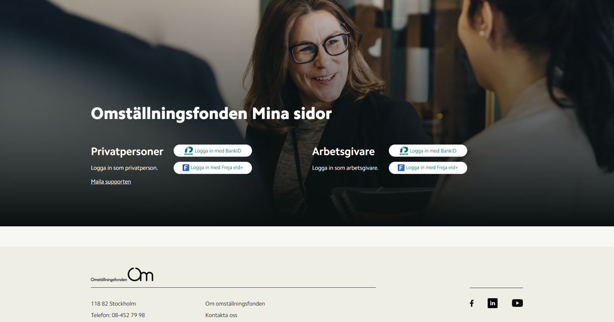 Omställningsfonden Mina sidor för arbetsgivare - Sublime.se