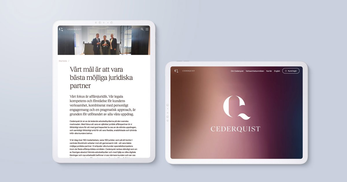 Cederquist.se får ny visuell identitet - Sublime.se